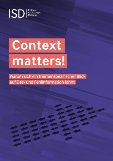 Context matters! - Warum sich ein themenspezifischer Blick auf Des- und Fehlinformation lohnt ...